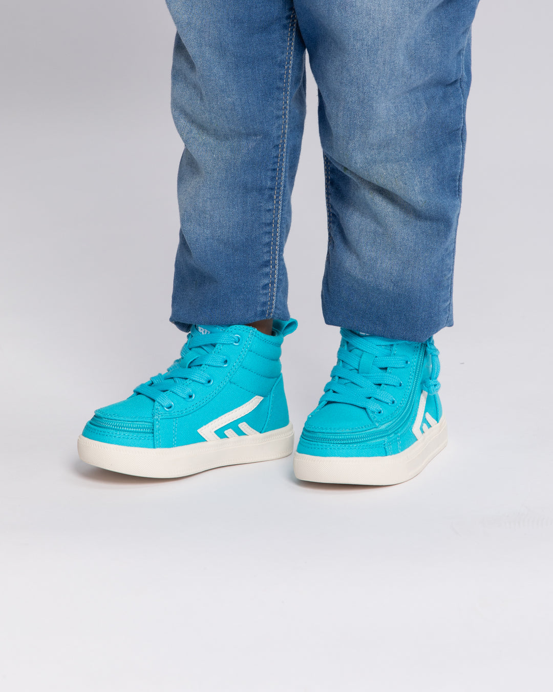 CS High Top (Kids) - Turquoise/White – EveryHuman
